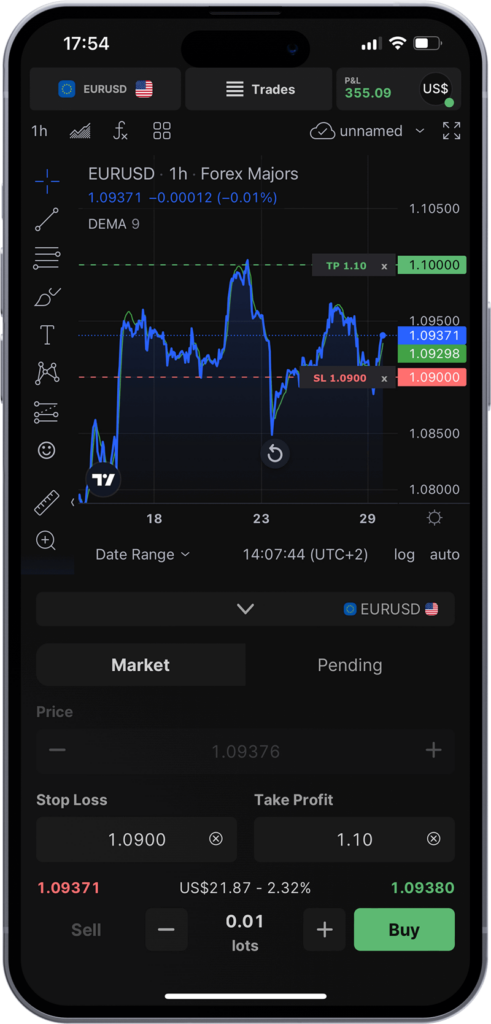 Trading Features - TradeLocker