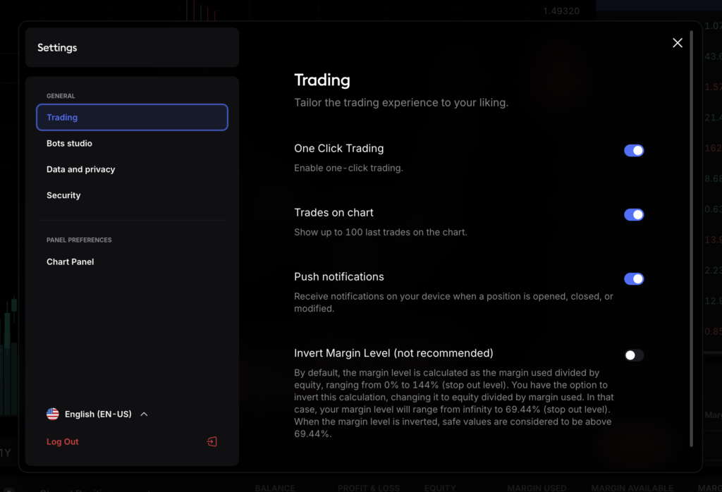 Enable notifications on TradeLocker - TradeLocker