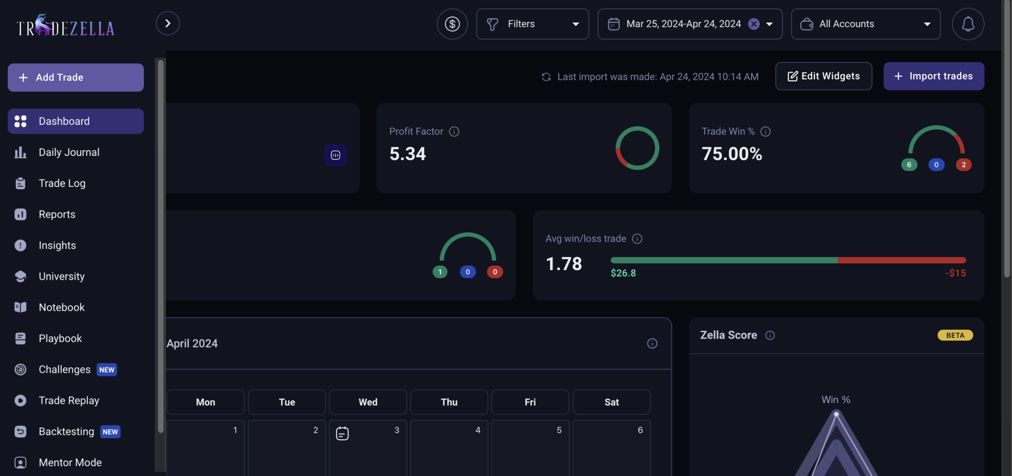 How to connect to Tradezella - TradeLocker